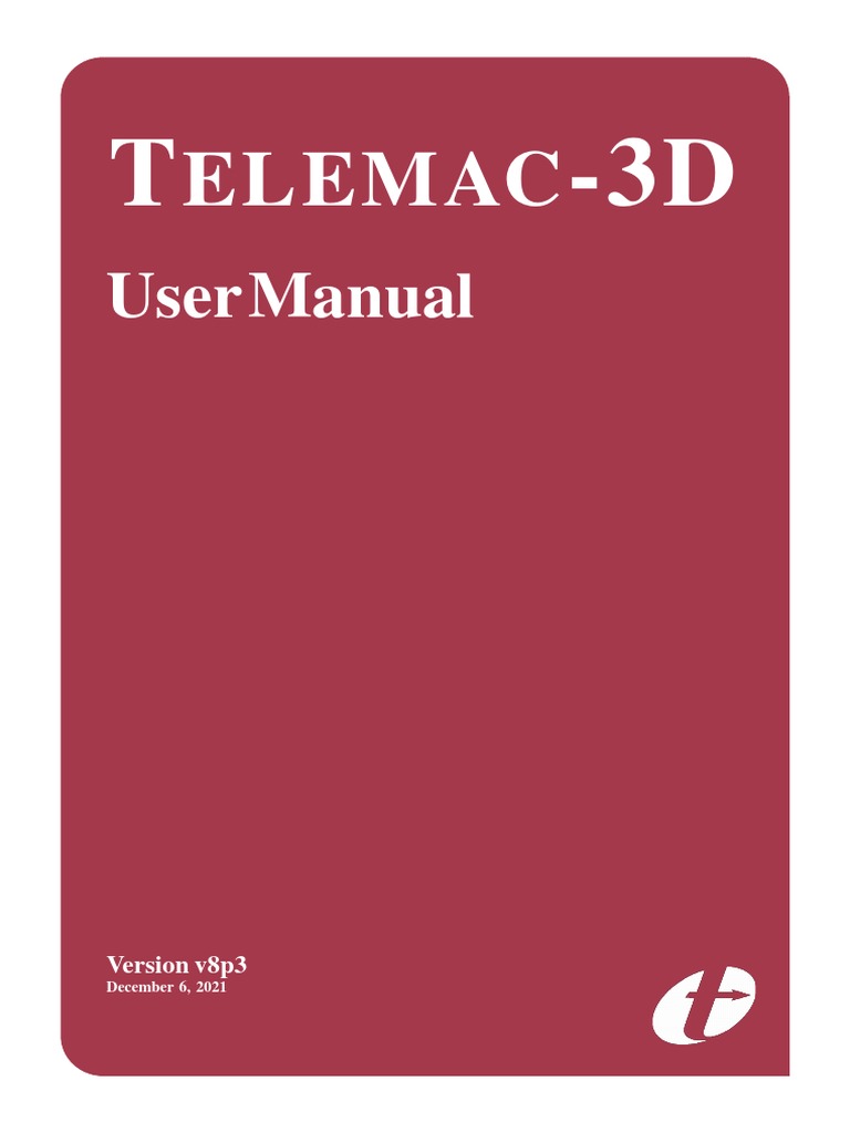 Telemac3d User v8p3 | PDF | Fluid Dynamics | Sea
