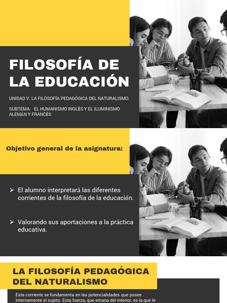 La filosofía pedagogica del naturalismo 31 oct 2020 | PDF | Era de ...