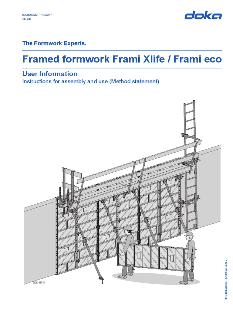 Framed Formwork Frami Xlife / Frami Eco: User Information | PDF | Safety | Occupational Safety ...