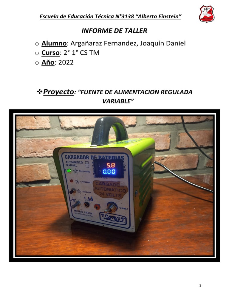 Fuente Variable | PDF | Equipo eléctrico | Componentes eléctricos