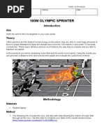 Average Olympic 100m Sprint Times | PDF | Sport Of Athletics | Athletics