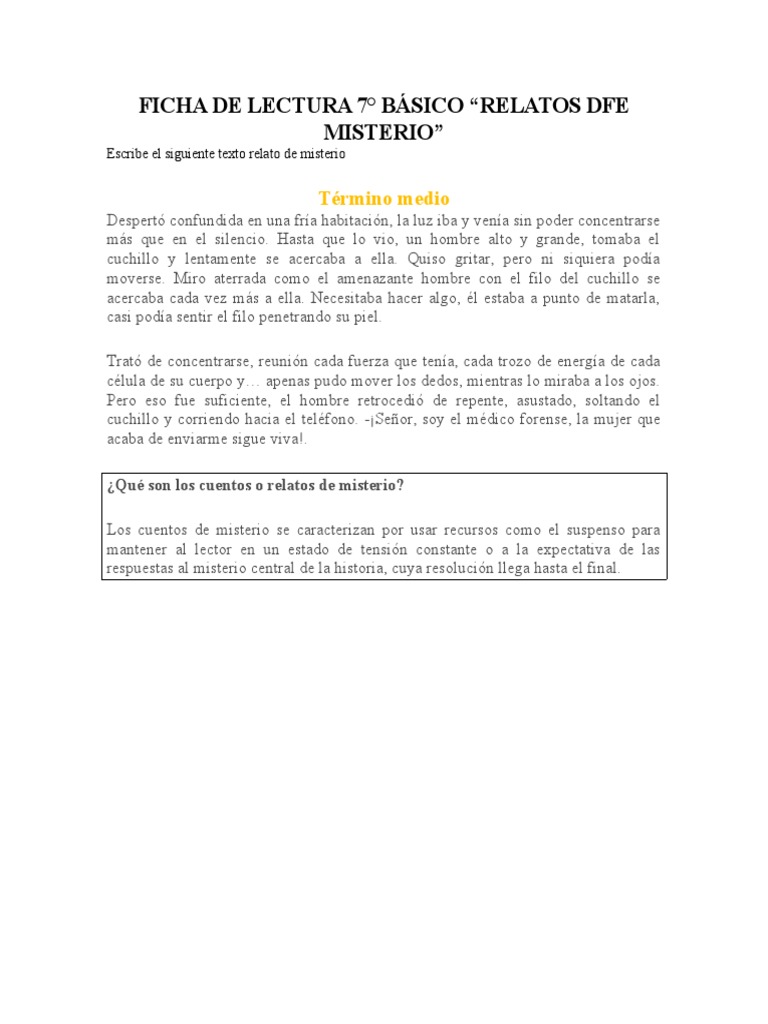 TERMINO MEDIO 7° | PDF