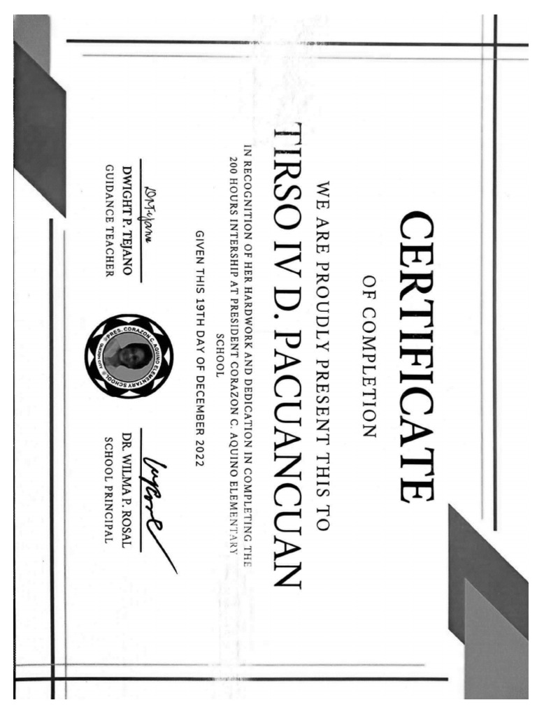 Certificate PCCAES | PDF