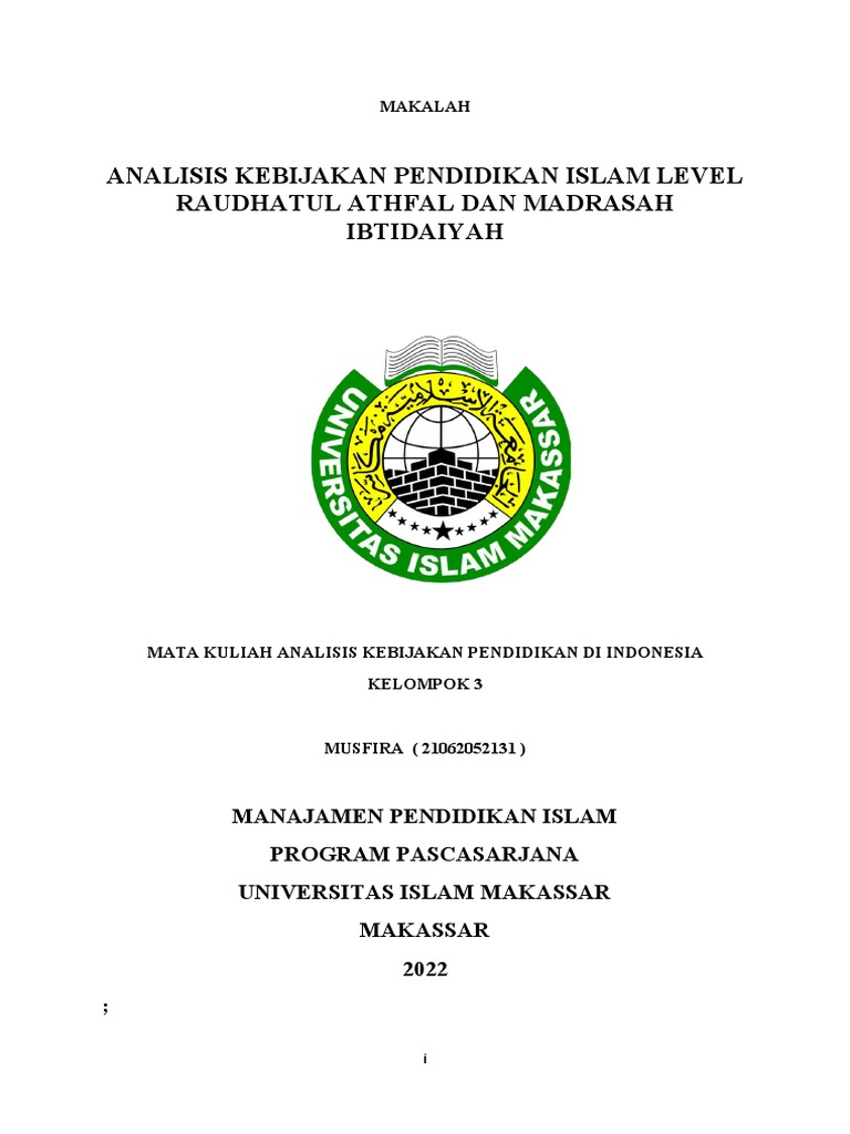 Makalah Analisis Kebijakan | PDF