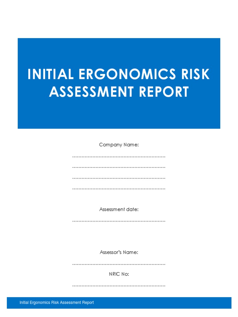 Template Initial ERA Report | Download Free PDF | Human Factors And ...
