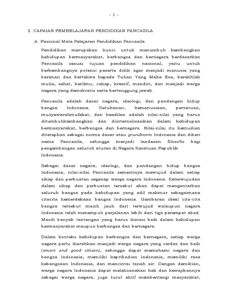 CP 33 TH 2022 Pendidikan Pancasila SD | PDF