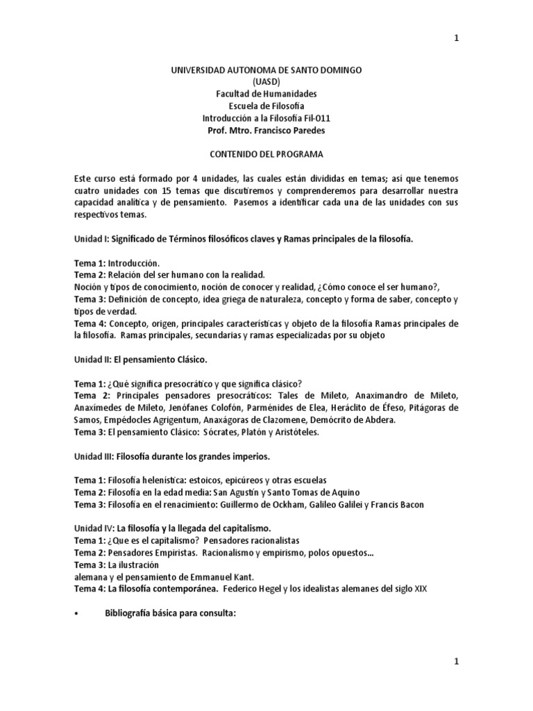 Curso Virtual de Introducción A La Filosofia - Fil-011. Prof. Fco ... Curso Virtual de Introducción A La Filosofia - Fil-011. Prof. Fco ...