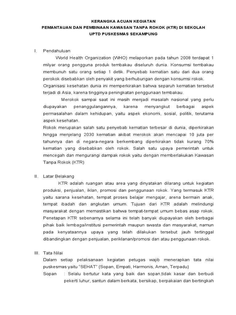 Kak KTR Di Sekolah | PDF | Pengembangan Diri
