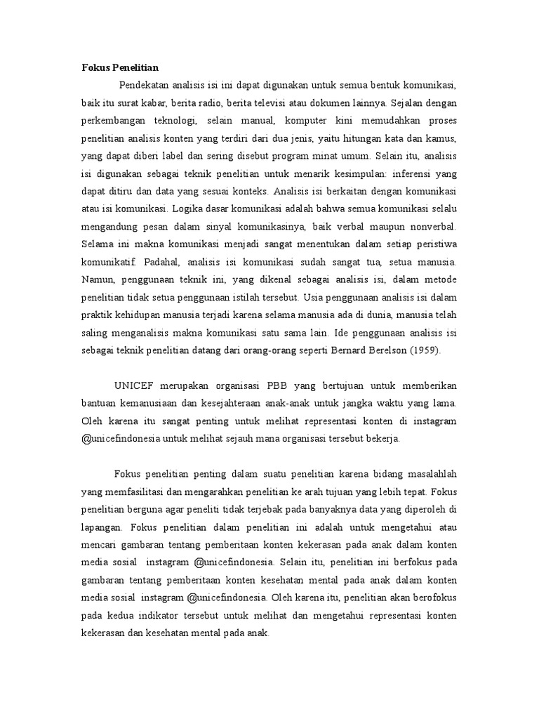 Fokus Dan Metode Penelitian | PDF | Karier & Perkembangan | Sains & Matematika