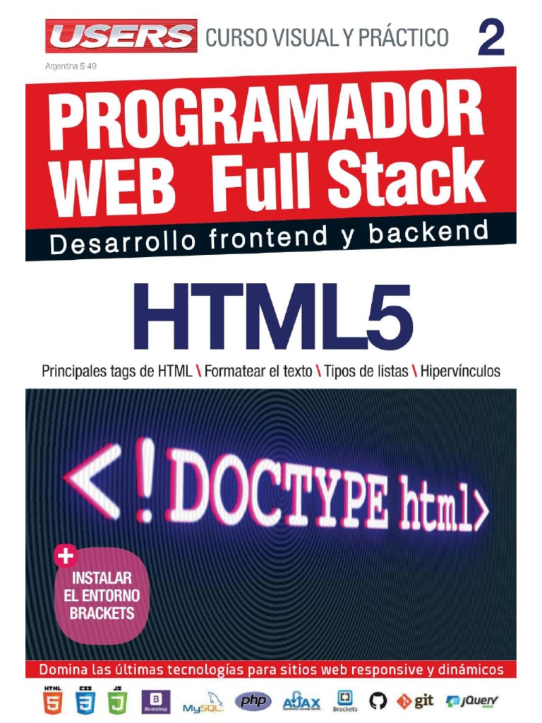 Programador Web Full Stack 2 - HTML5 | PDF