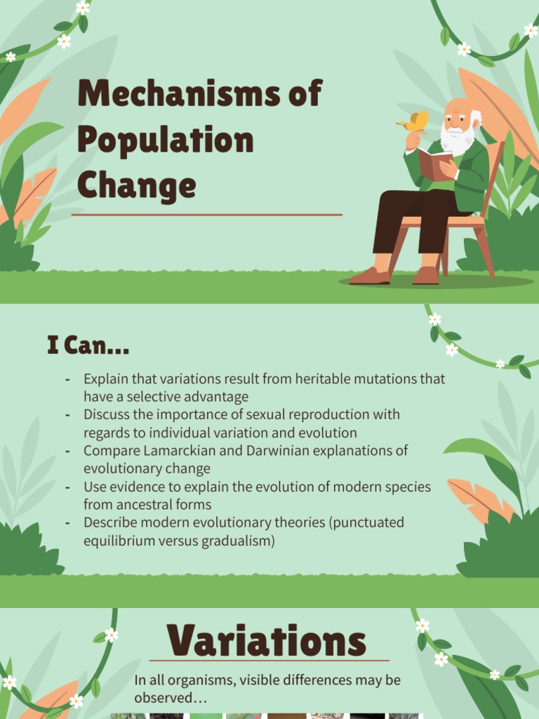 Mechanisms of Population Change | PDF | Evolution | Genetic Variation