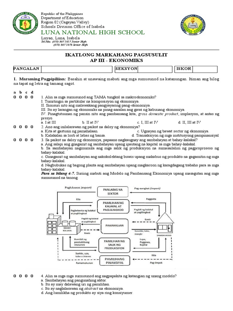 3rd Periodical Test Ap10 Pdf