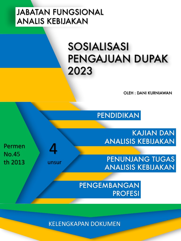 Sosialisasi Pengajuan Dupak 2023 | PDF
