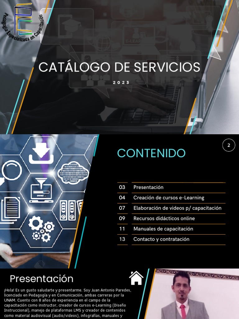 Catálogo de Servicios E-Learning 2023 | Descargar gratis PDF | Comunicación | Informática