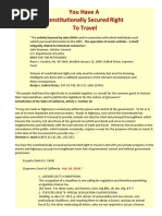 Printable Right To Travel Form | PDF | Federal Government Of The United ...