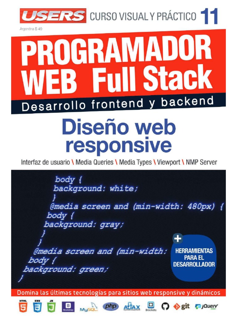 Programador Web Full Stack 11 - Diseño Web Responsive | PDF