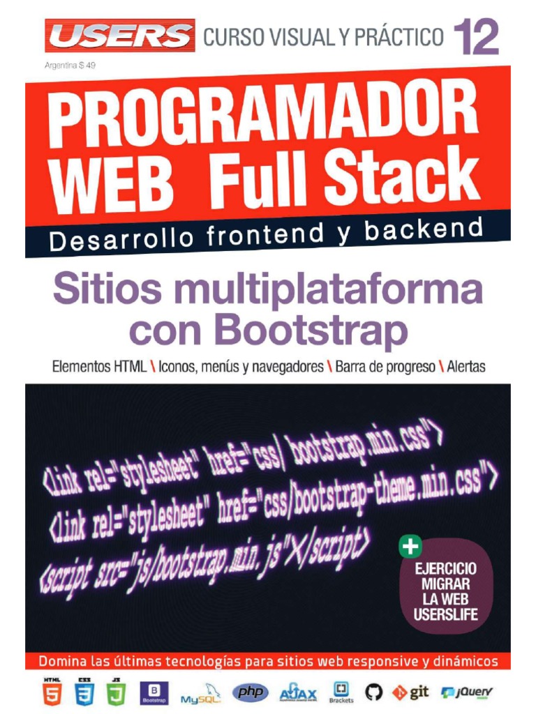 Programador Web Full Stack 12 - Sitios Multiplataforma Con Bootstrap | PDF