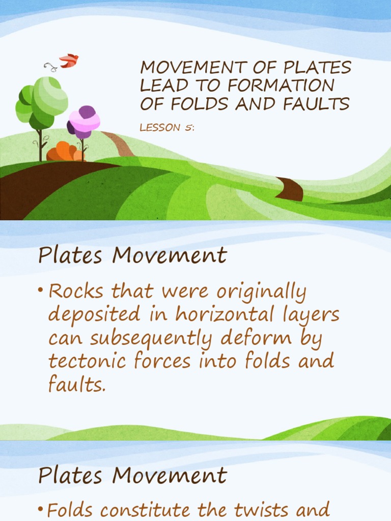 Movement of Plates Lead To Formation of Folds and Faults: Lesson 5 ...