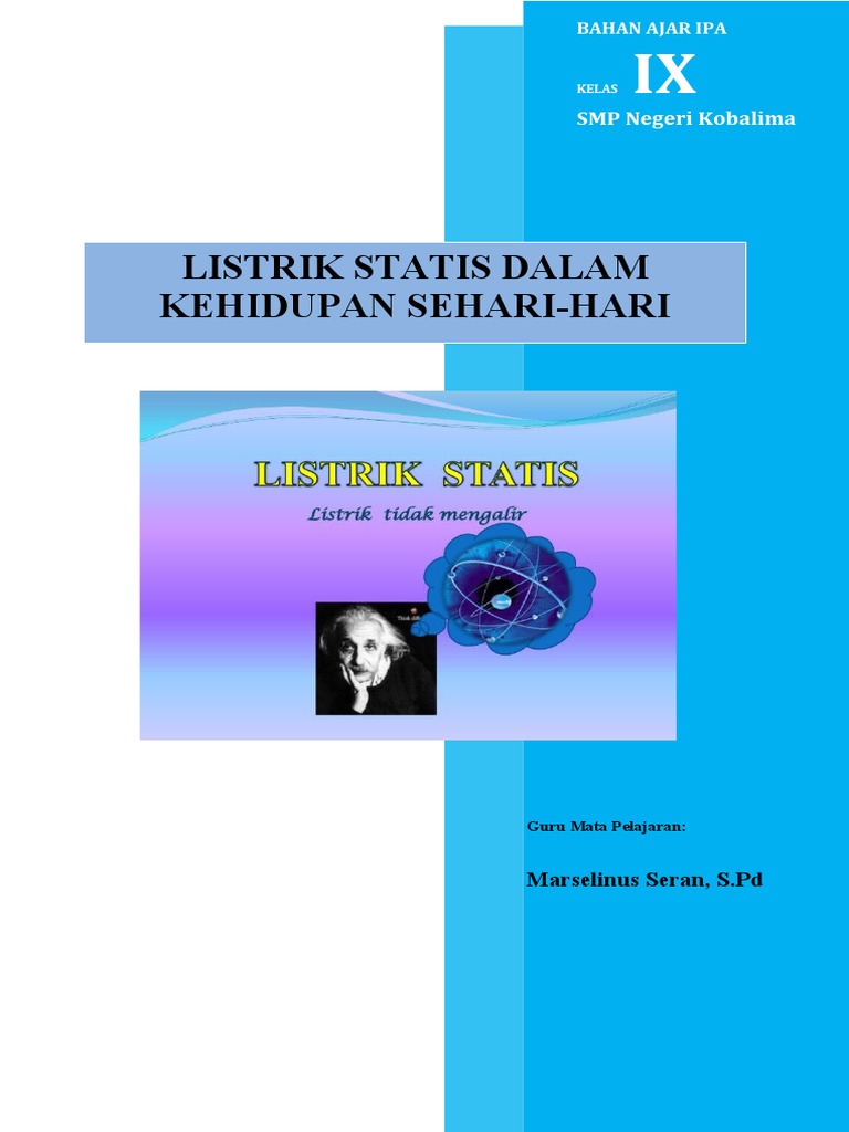 Bahan Ajar 3.4 Listrik Statis | PDF | Sains & Matematika