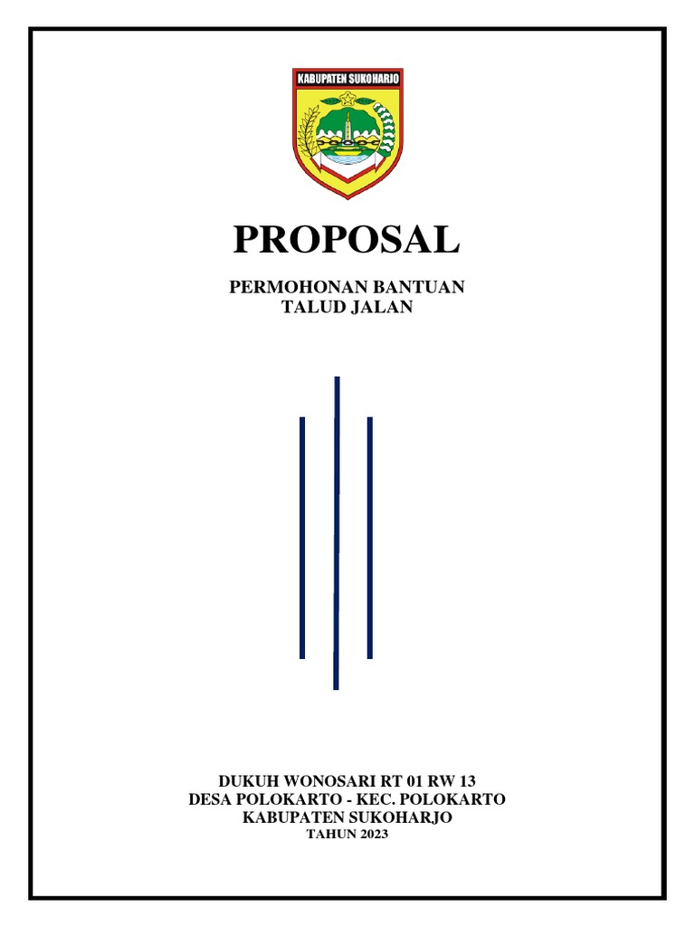 Proposal Bantuan Talud | PDF