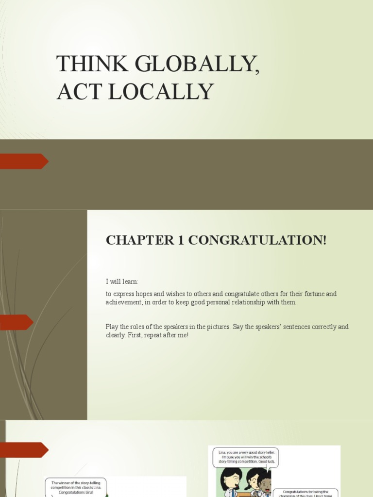 Chapter I BAB 1 Think Globally, Act Locally | PDF