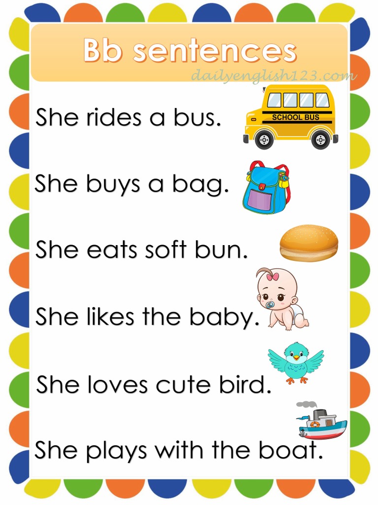 Alphabet Sentences 2 | PDF