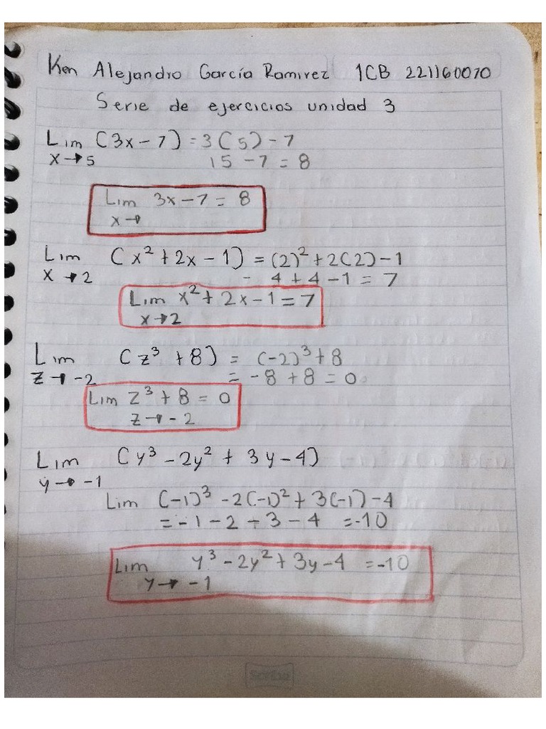 Ejercicios Resueltos Ken Alejandro García Ramírez 1CB | PDF