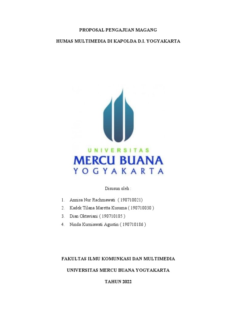 Proposal Magang | PDF