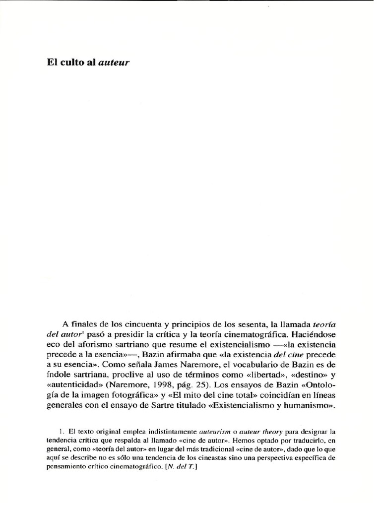 El Culto Al Autor - Robert Stam | PDF