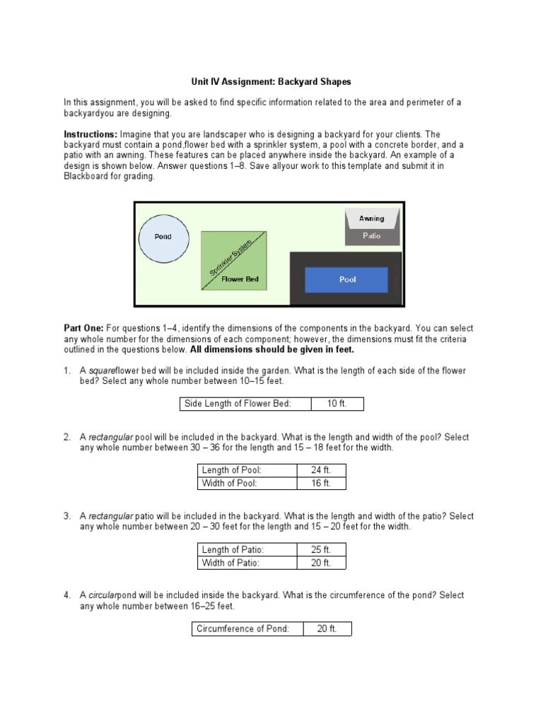 UnitIV - Assignment (Completed) | PDF | Area | Length