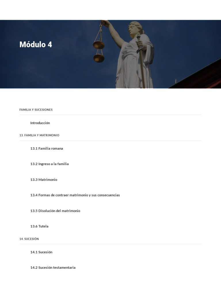 Módulo 4: Introducción | PDF | Divorcio | Matrimonio