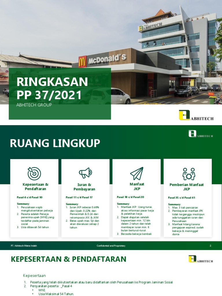 Ringkasan PP 37-2021 | PDF