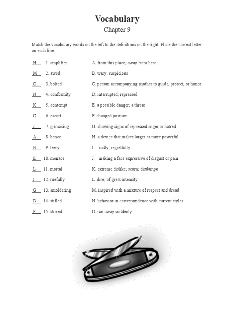 The Outsiders - Chapters 9 Reading Comprehension Task | PDF