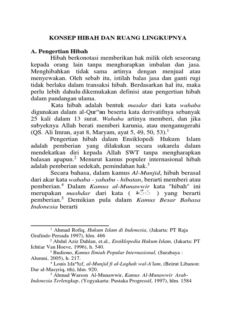 Konsep Hibah | PDF