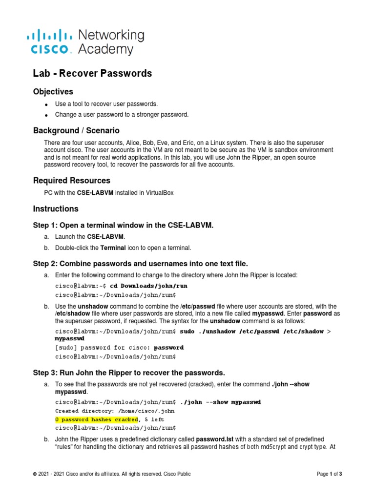 Recover Passwords | PDF | Password | User (Computing)
