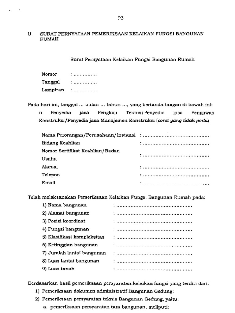 Contoh Format SLF | PDF