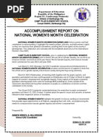 Narrative Report Womens Month | PDF