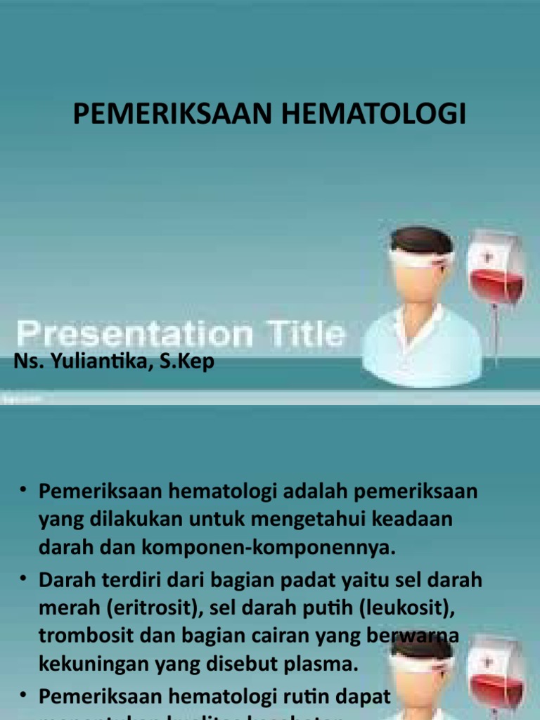 Pemeriksaan Hematologi | PDF
