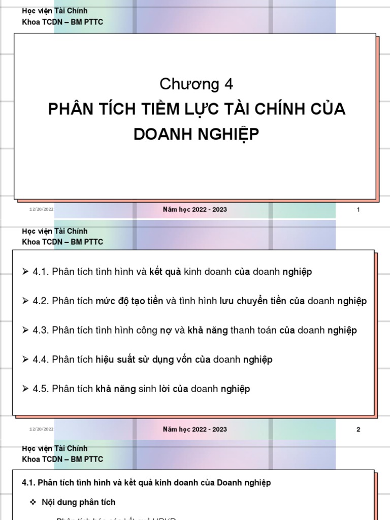 PTTCDN Chuong 4 | PDF