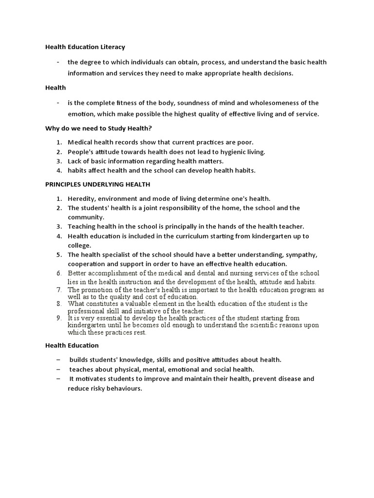 Health Education Literacy G3 | PDF | Nutrients | Health Education