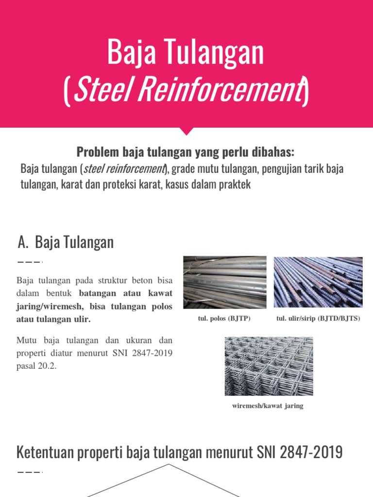 Baja Tulangan : Steel Reinforcement | PDF