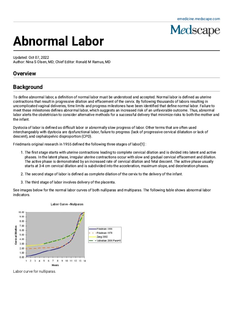 Https Emedicine - Medscape | PDF | Childbirth | Caesarean Section