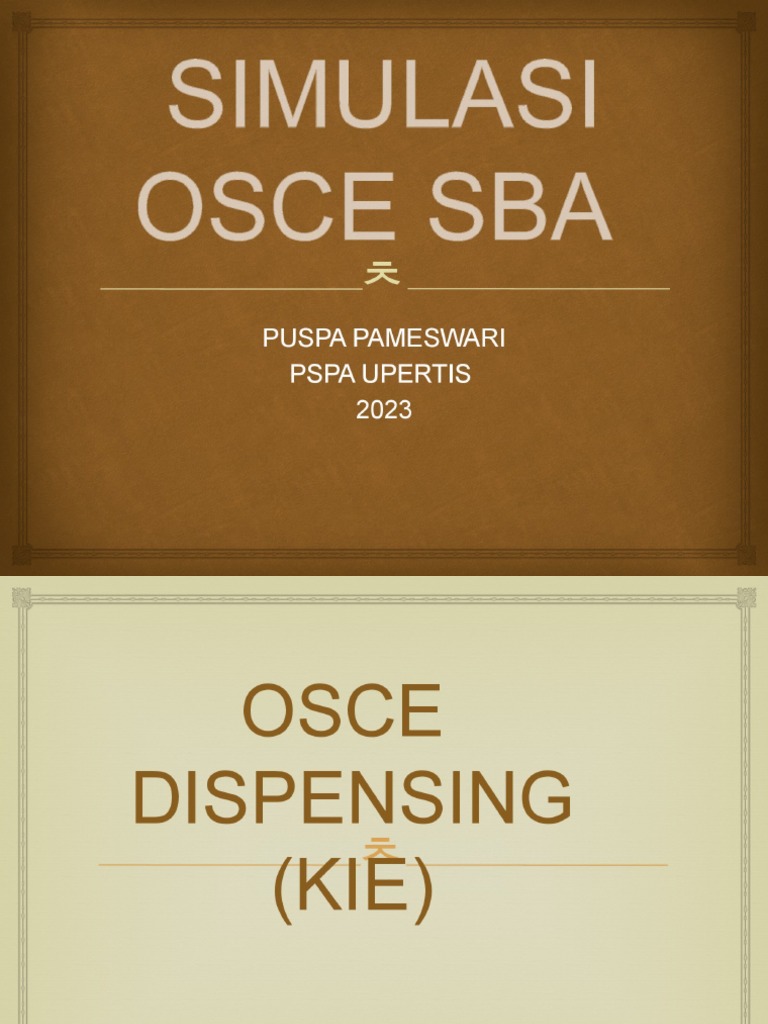 Simulasi Osce 2 | PDF | Pengembangan Diri | Kesehatan Holistik