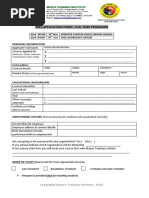 SILAG 2025 Application Form 1 | PDF