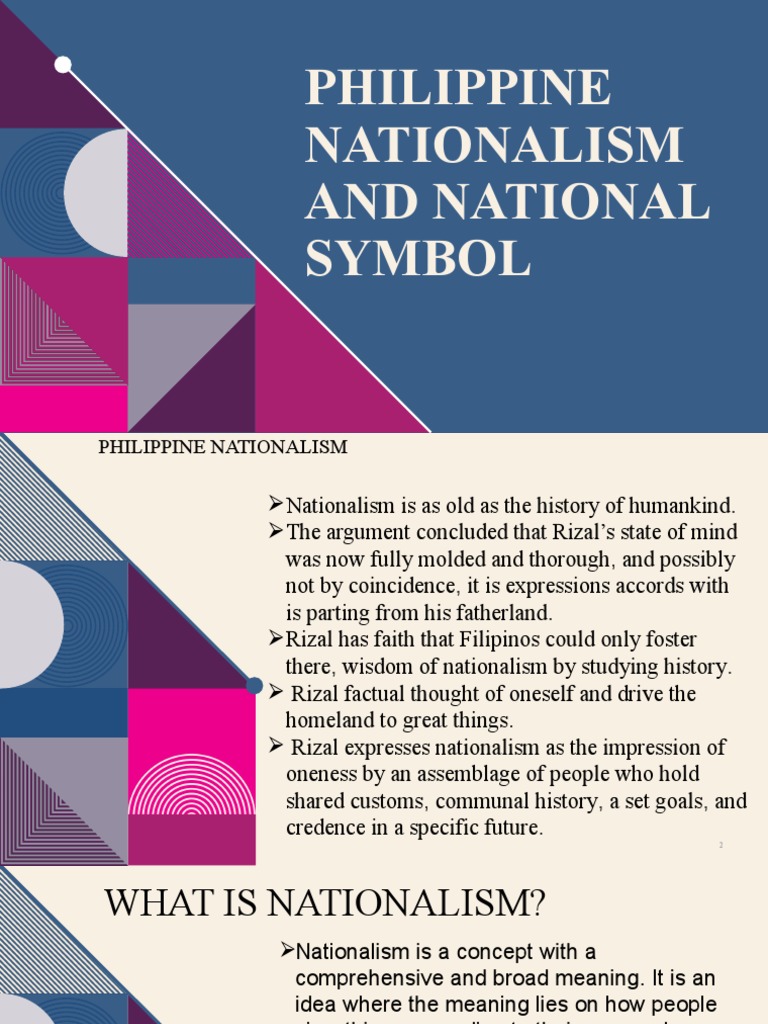 Philippine Nationalism and Nationalism Symbol | PDF | Philippines ...