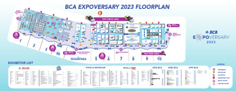 Main Entrance: Bca Expoversary 2023 Floorplan | PDF