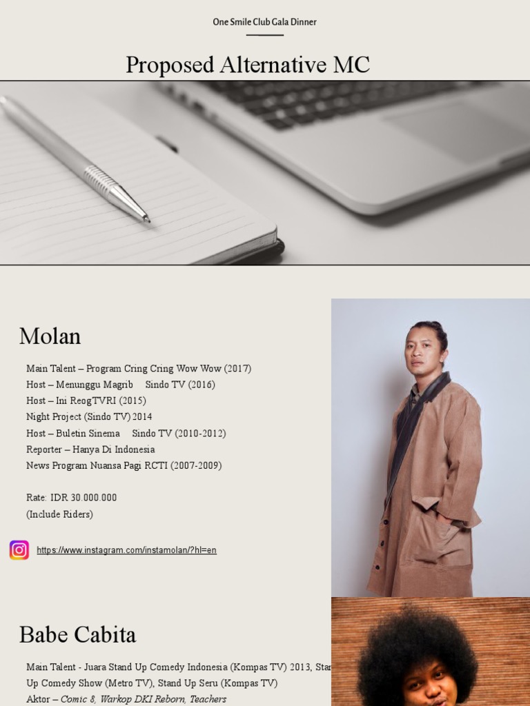 Stand-Up Comedy Gala Dinner Talent | PDF | Technology & Engineering