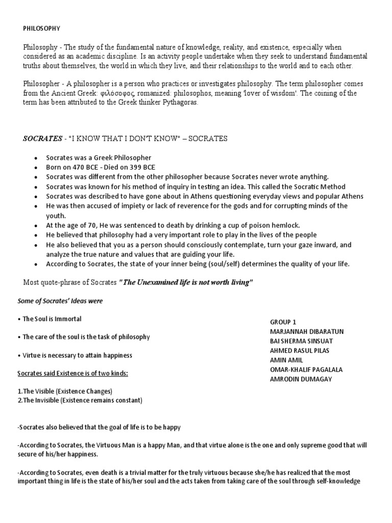 PHILOSOPHY | PDF | Augustine Of Hippo | Socrates