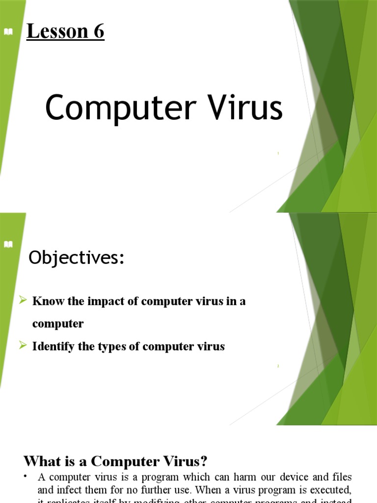 Lesson 6: Computer Virus | Download Free PDF | Computer Virus | Malware