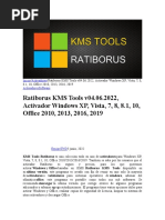 KMS Tools: Activa Windows y Office | PDF | Informática